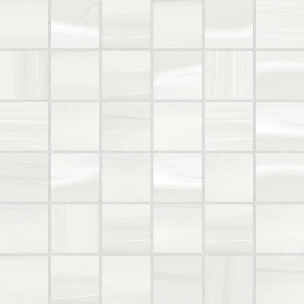 Linear Stone 2″ x 2″ Honed Square Mosaic in White - Beyond Flooring USA