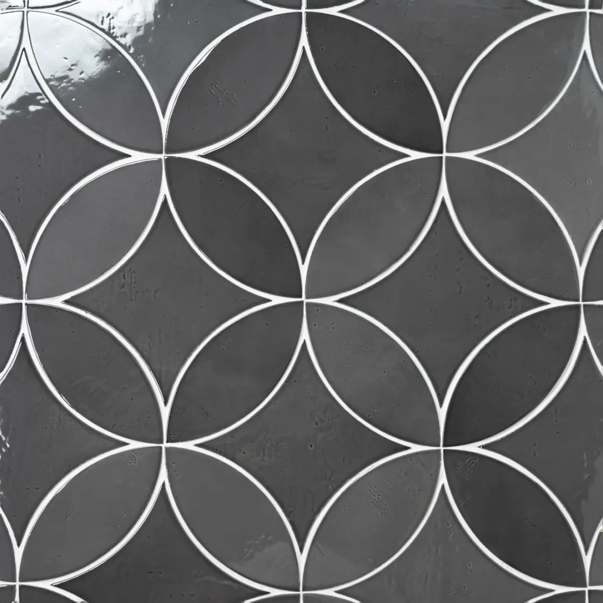 Legacy 3″ x 8″ Glossy Petal Porcelain Tile in Charcoal - Beyond ...